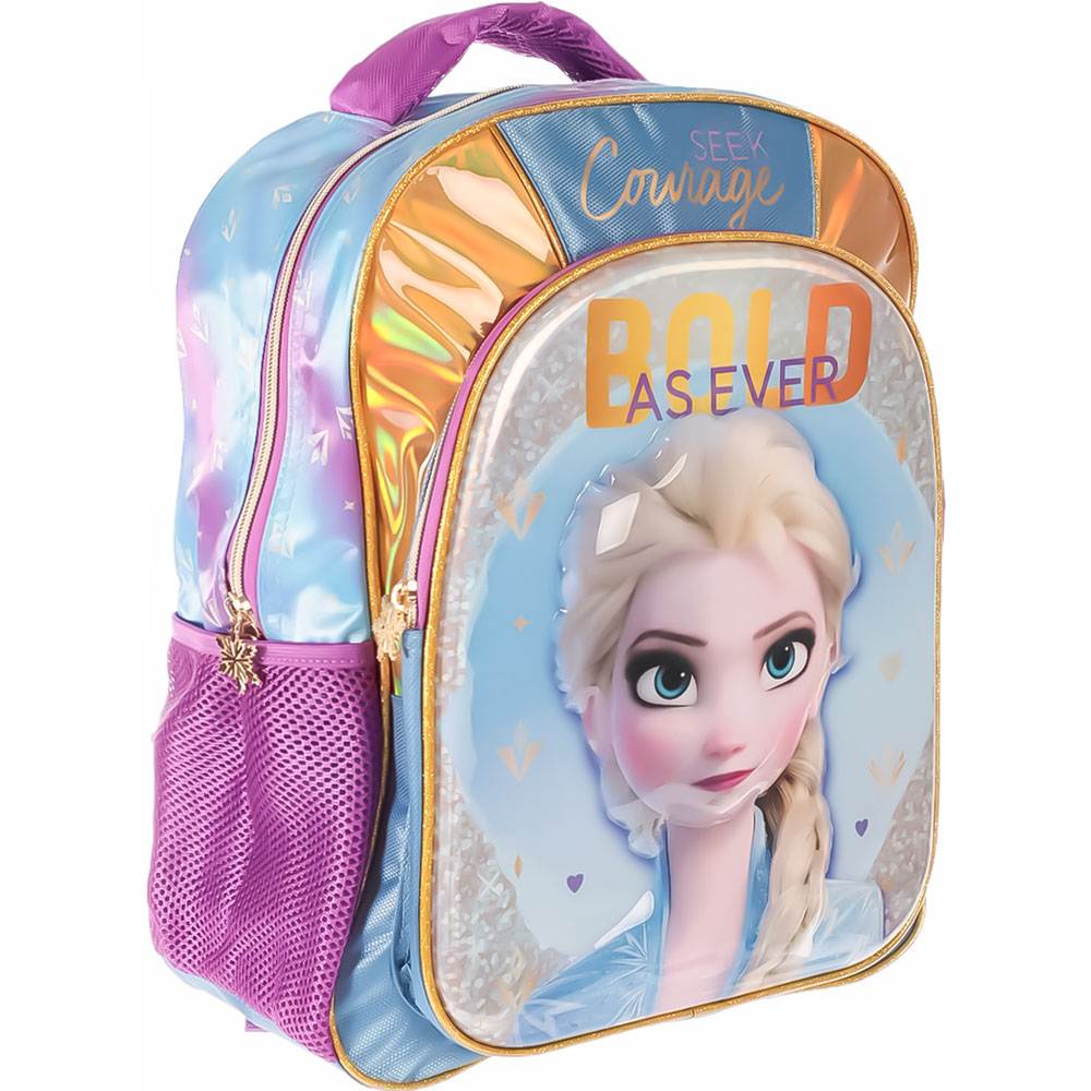 Mochila escolar Ruz Disney Frozen metal azul/morado | Papelería Lumen