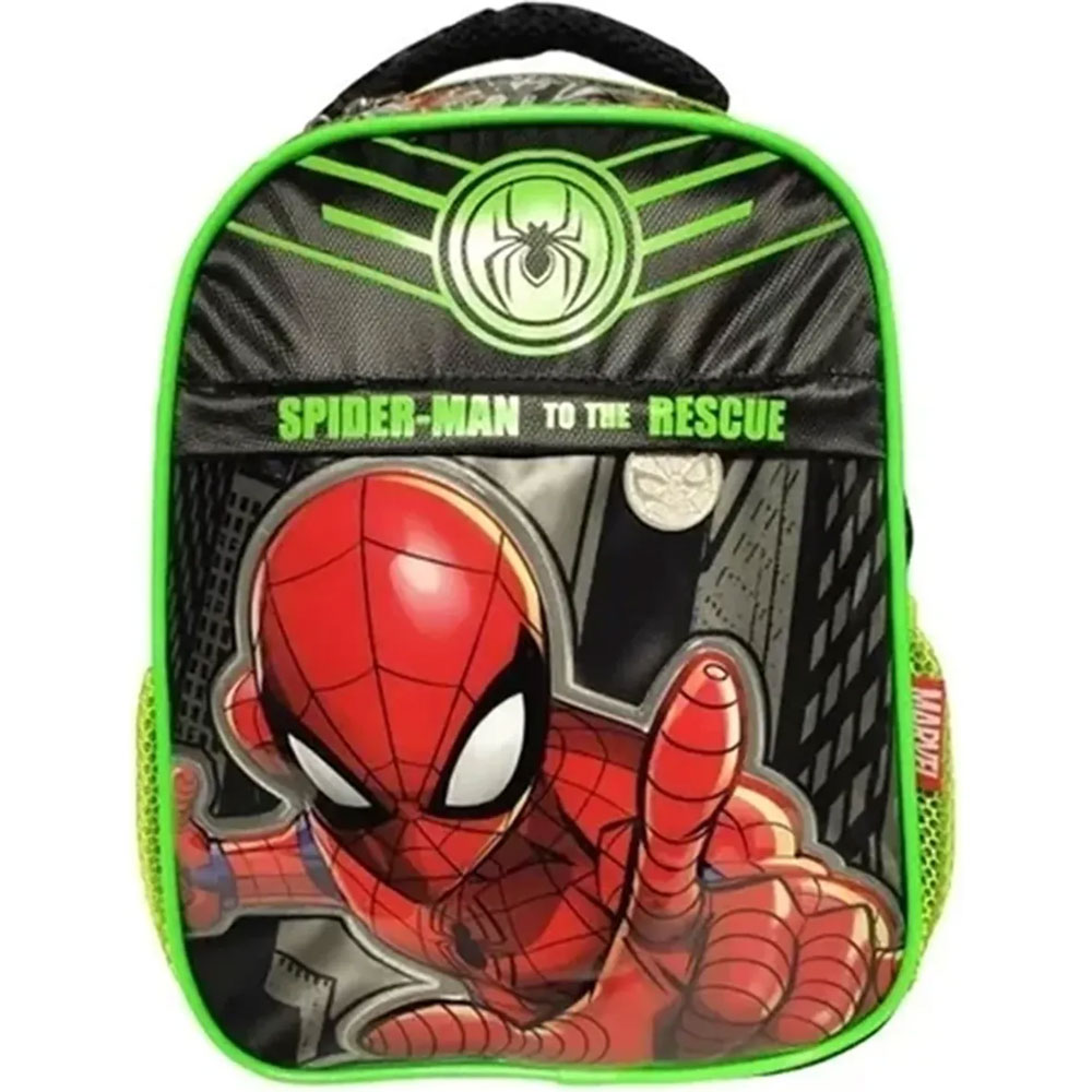 Mochila escolar Ruz Marvel Spider-Man negro/verde | Papelería Lumen