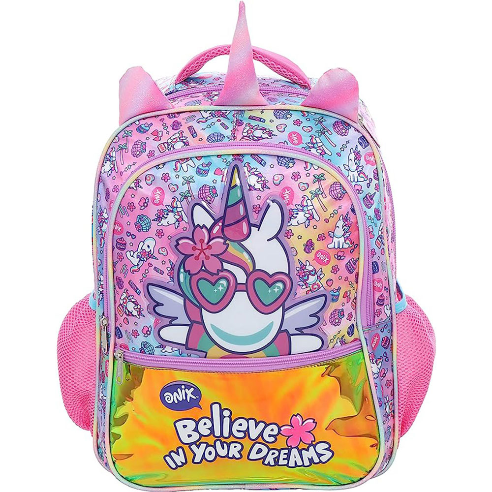 Mochila escolar Ruz Onix Onix rosa/lila | Papelería Lumen