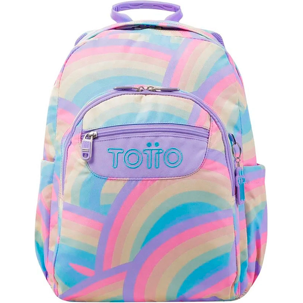 Mochila escolar Totto Acuarela 3QS multicolor | Papelería Lumen