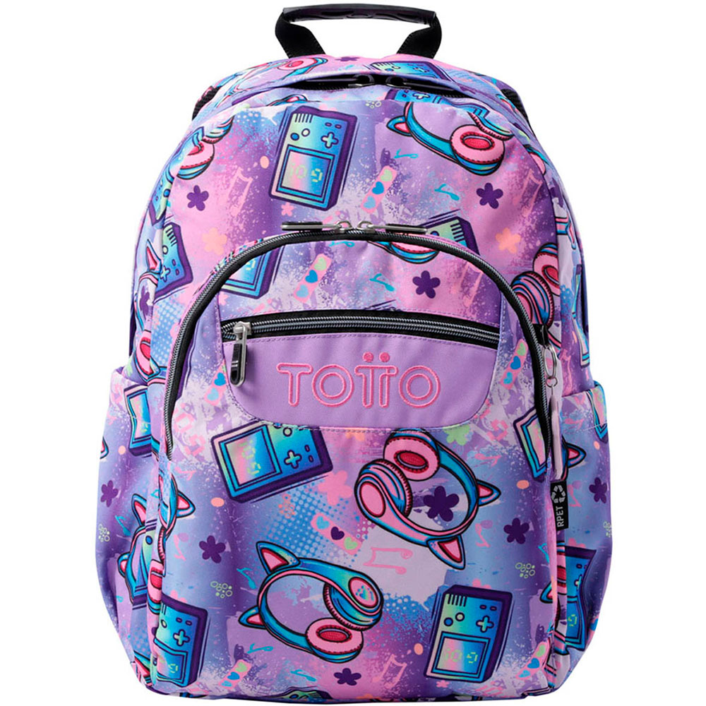 Mochila Escolar Totto Acuarela 4Qh Morado | Lumen