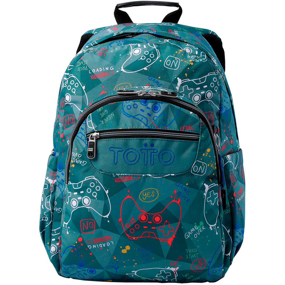 Mochila Escolar Totto Acuarela 5Dr Gris Claro | Lumen
