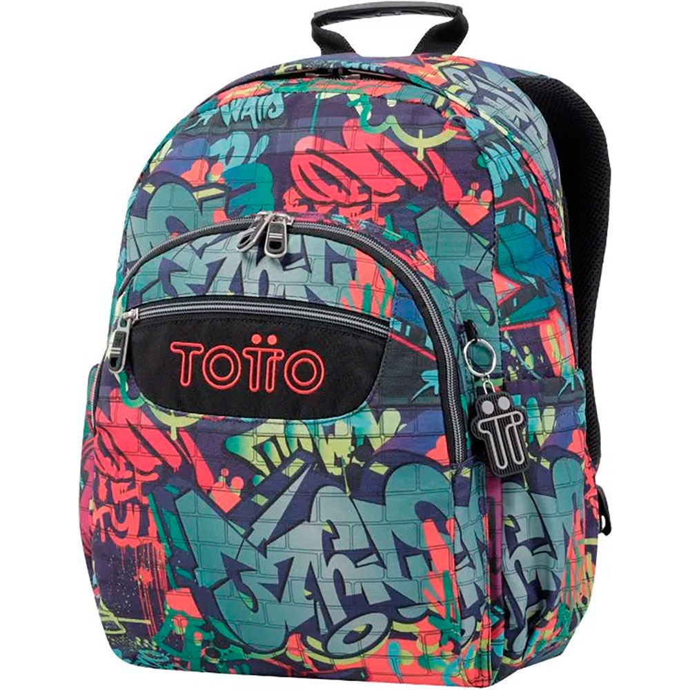 Mochila escolar Totto Acuarela 6JO multicolor