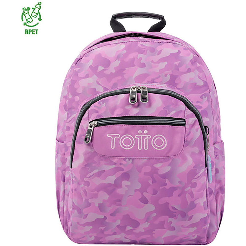Mochila escolar Totto Acuarela 9I8 rosa | Papelería Lumen