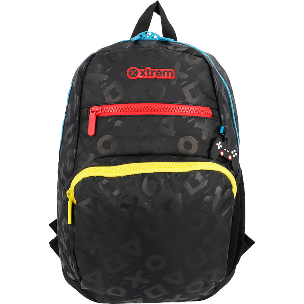 Mochila Escolar Xtrem Bolt Negra Gamer | Papelería Lumen