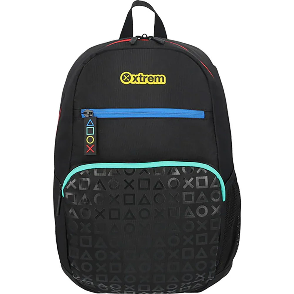 Mochila Escolar Xtrem Bolt Black Videojuego | Papelería Lumen