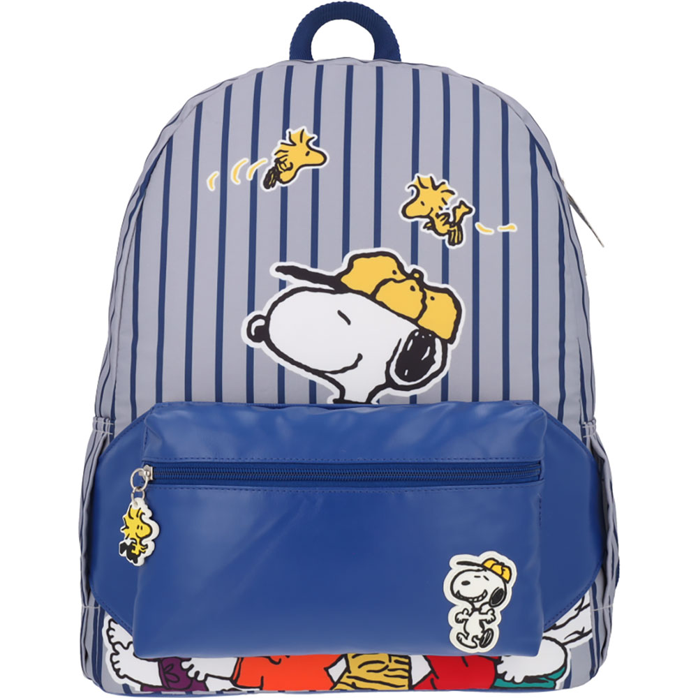 Mochila Escolar Yadatex Peanuts PNT050 Azul Marino