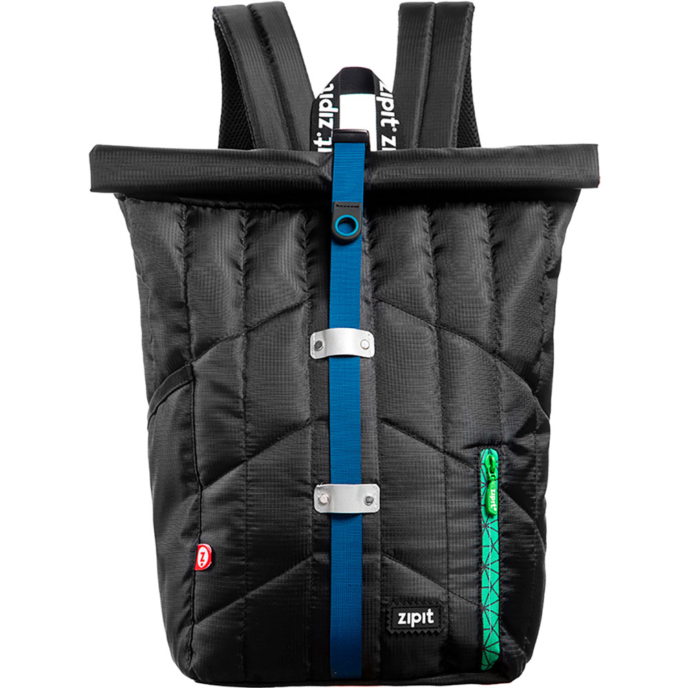 Mochila Escolar Zipit Puffer Bp Negro/Azul