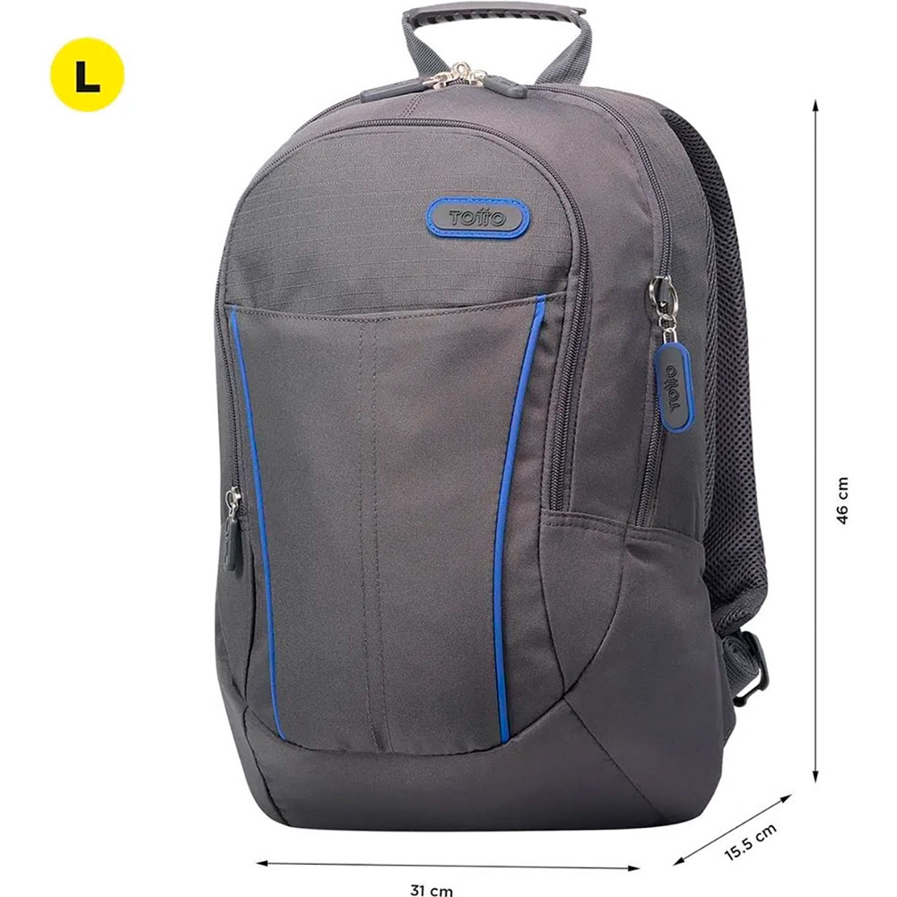 Mochila juvenil Totto Arvar G98 gris