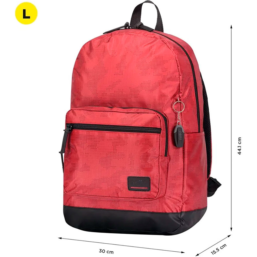 Mochila juvenil Totto Tocax 6RF rojo