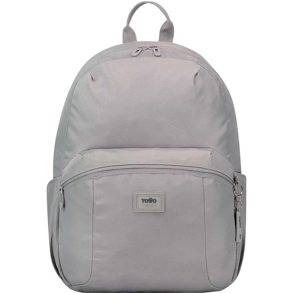 Mochila juvenil Totto Trik M G78 Bp gris Claro | Papelería Lumen