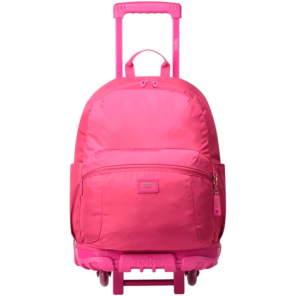 Mochila juvenil Totto Trik M89 con ruedas rosa | Papelería Lumen