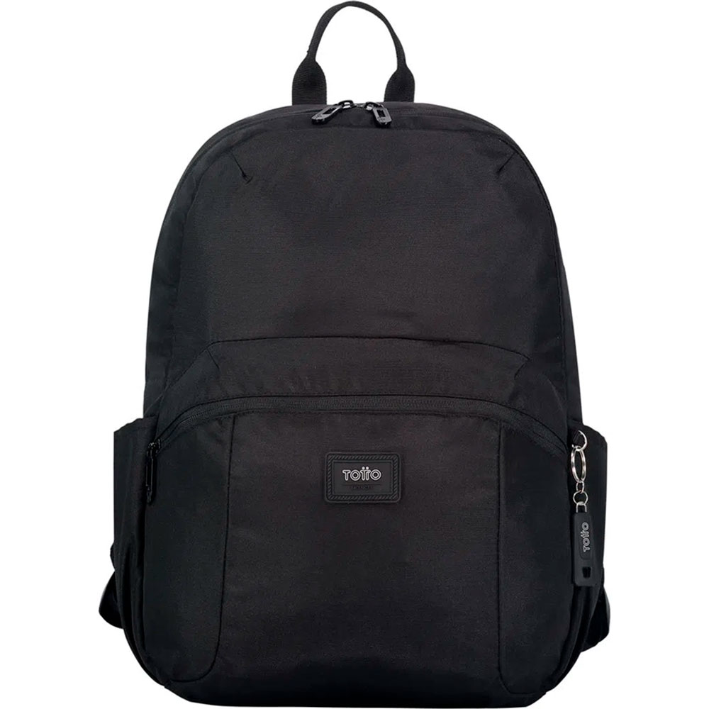 Mochila juvenil Totto Trik M N01 Bp negro | Papelería Lumen
