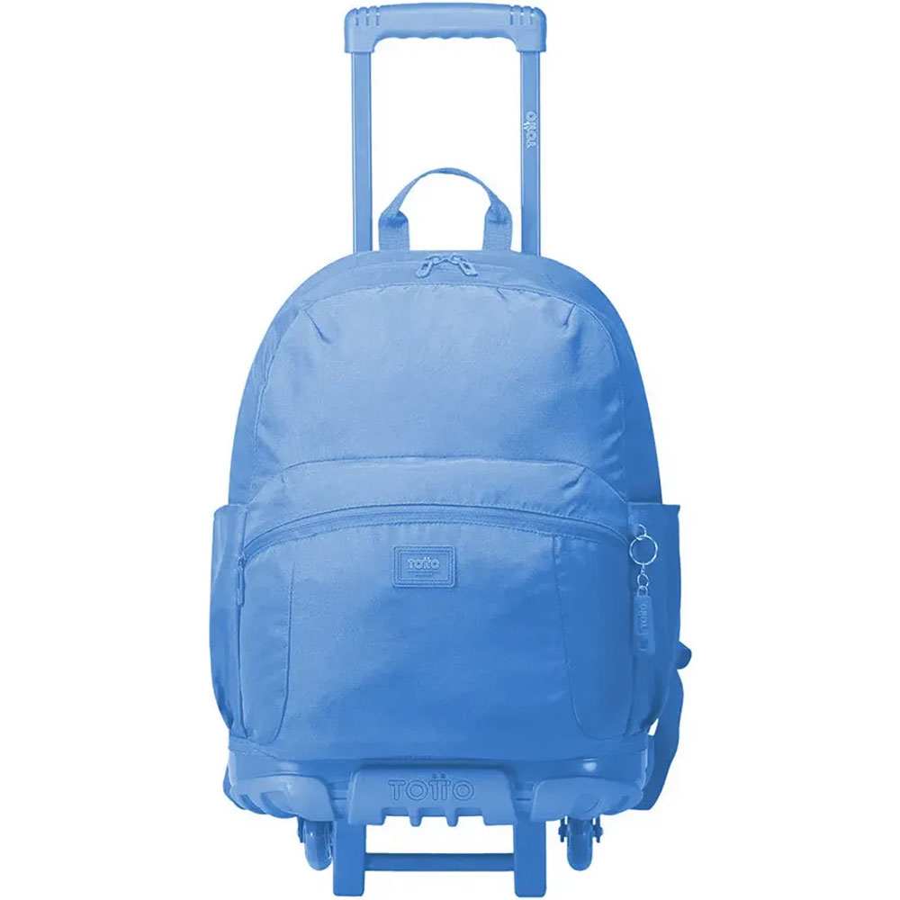 Mochila juvenil Totto Trik Z8T con ruedas azul | Papelería Lumen
