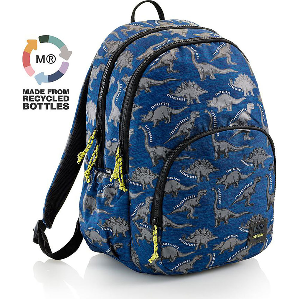 Mochila Miquelrius Wild Dino Triple BP Reciclada | Papelería Lumen