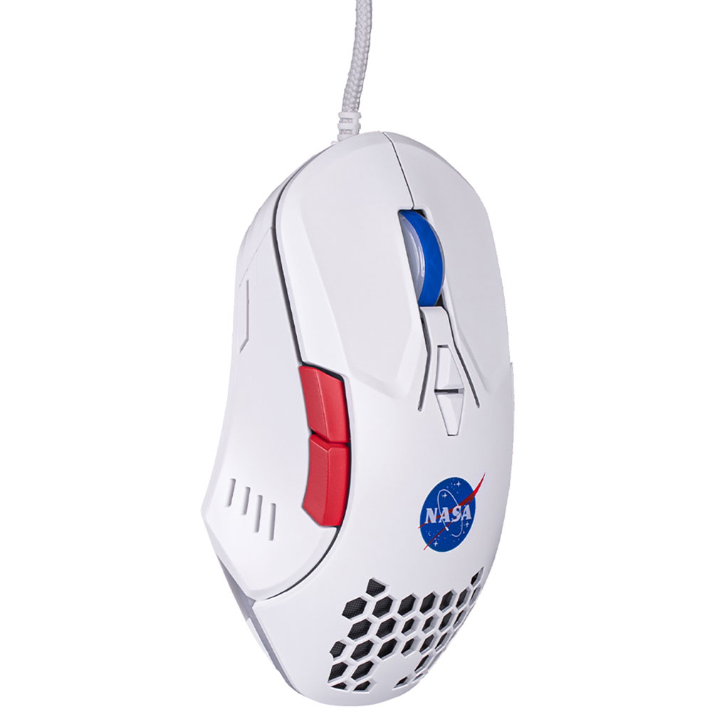 MOUSE GAMER NASA NSGM03 GAM BLANCO | Papelería Lumen