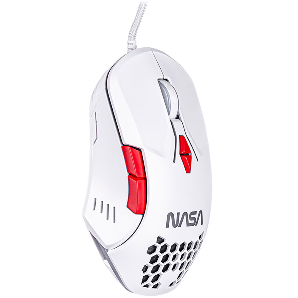 MOUSE GAMER NASA NSGM04 GAMER BLANCO | Papelería Lumen