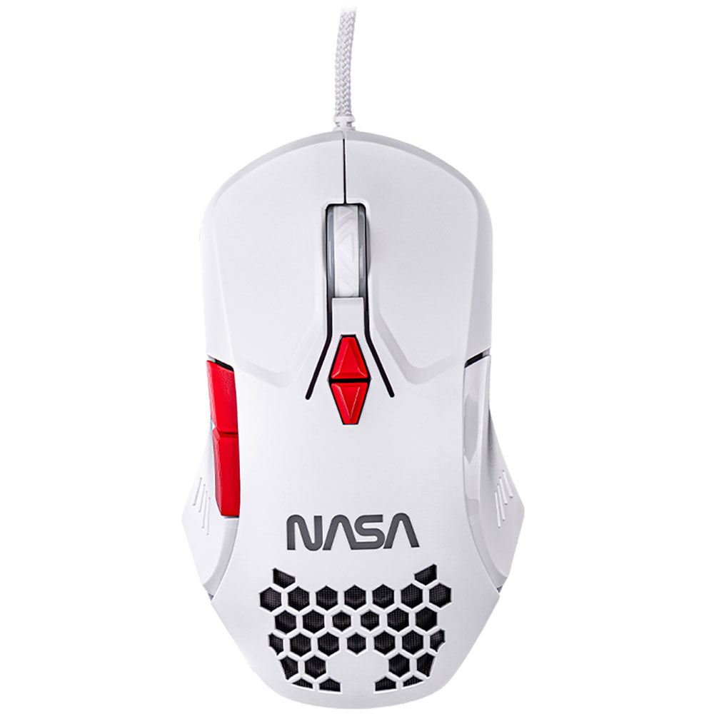 Mouse Gamer Nasa Nsgm04 Gamer Blanco | Papelería Lumen