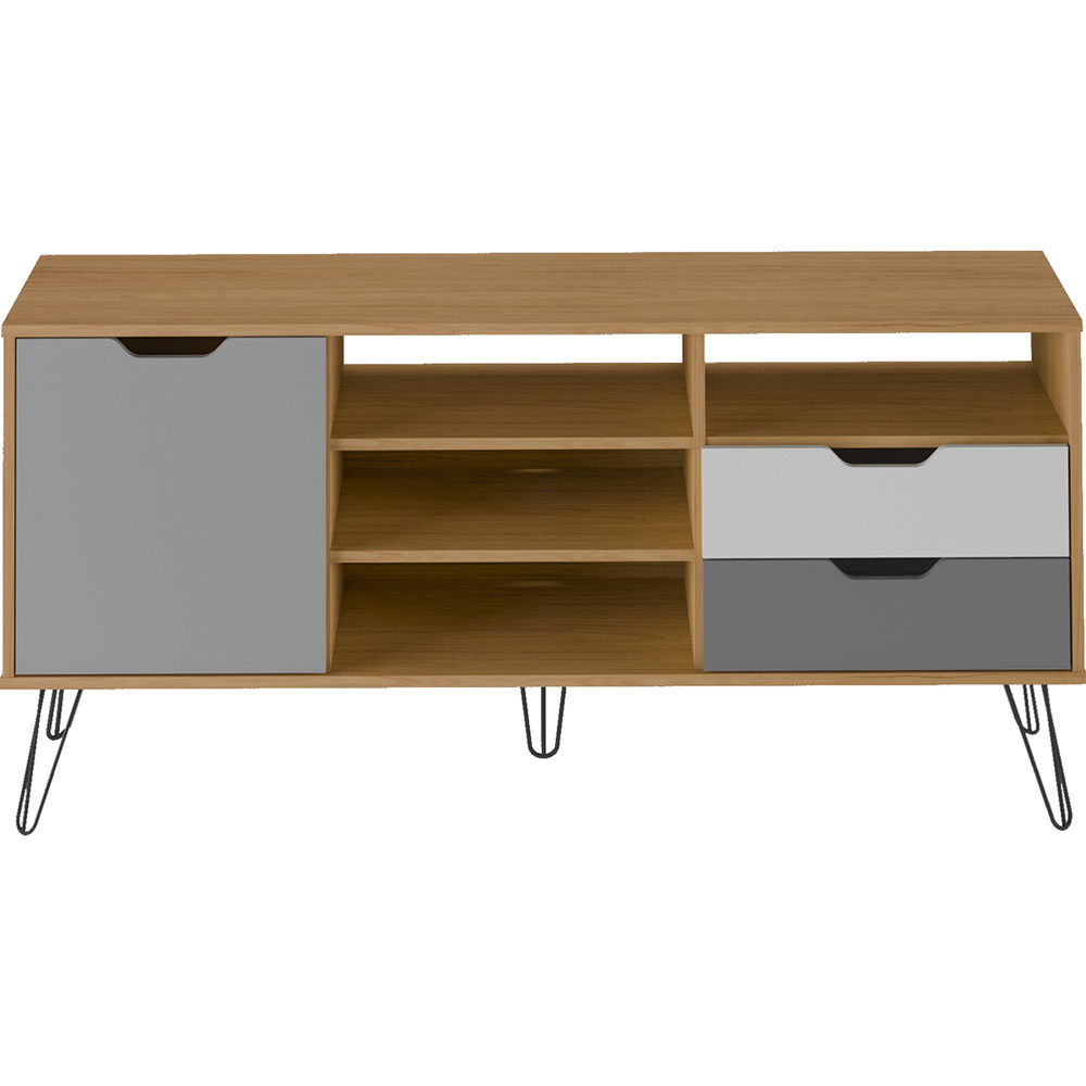 Mueble para TV de sala color roble | Papelería Lumen