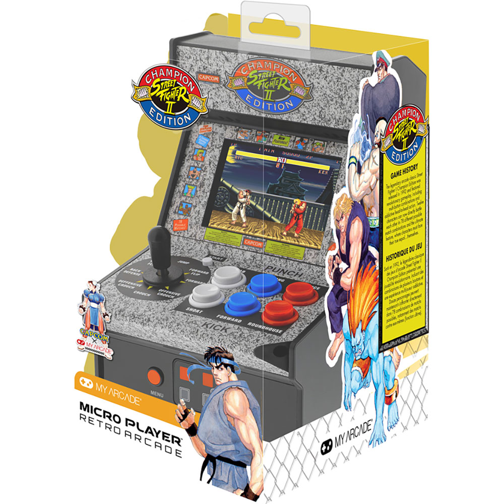 MY ARCADE MINI STREET FIGTHER II GRIS | Papelería Lumen