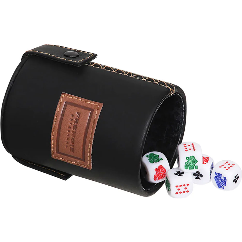 Novelty Cubilete Fren C/Portadados Piel | Papelería