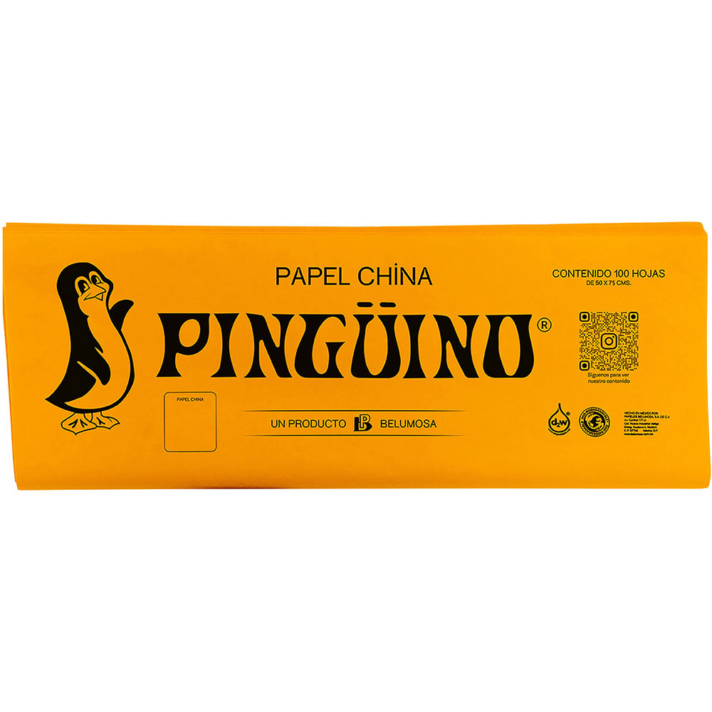 Papel China 50X75Cm 18 Gr Con 100 Pliegos Zempazuchitl | Papelería Lumen