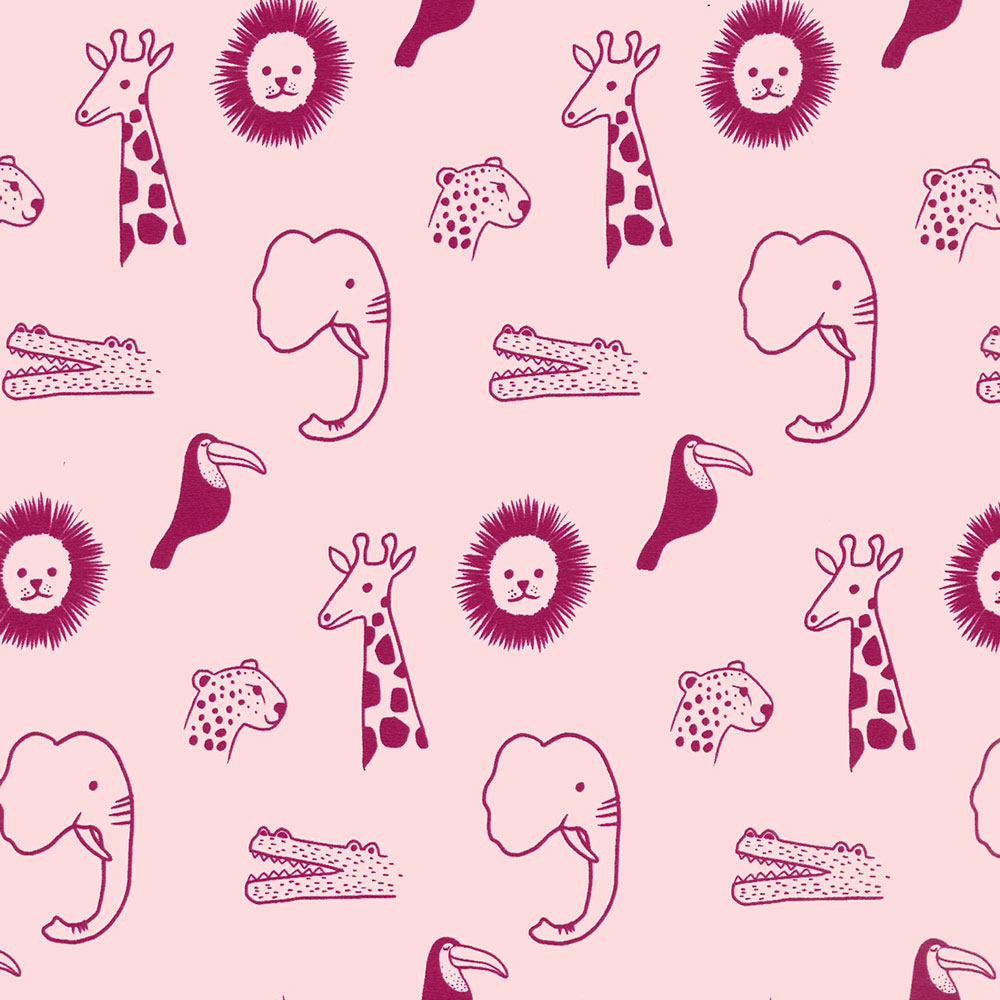 Papel Fantasia Infantil Rotolux 70X100Cm Petite Jun Rosa R77102B | Lumen