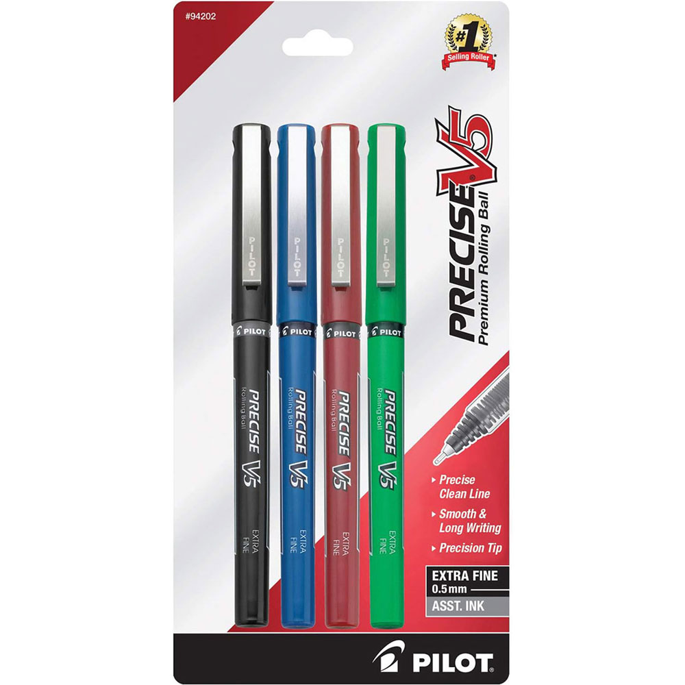 Plumas Pilot Precise V5 94202 0.5Mm Blister Con 4 Surtido | Lumen