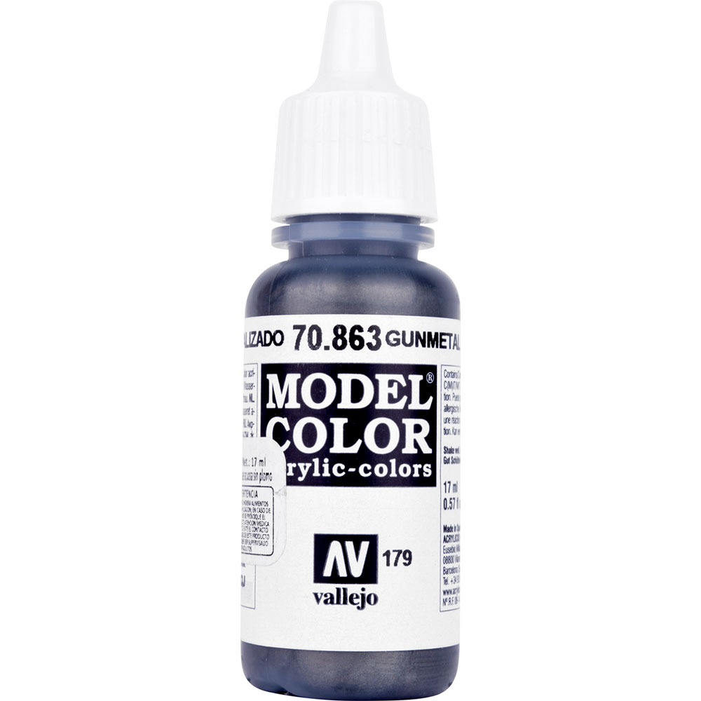Pintura Acrílica Color Gris Metalizado Vallejo Model 17 ML | Lumen
