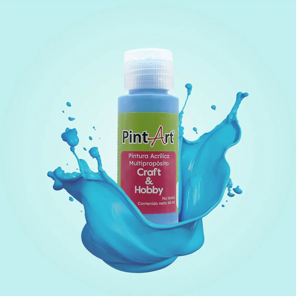 Pintura Acrílica Azul Celeste 901 Multipropósito 60 ml | Papelería Lumen