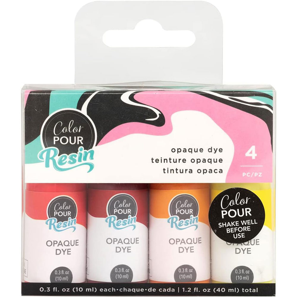 Pintura American Craft Para Resina Opaco Calido 4 piezas | Papelería Lumen