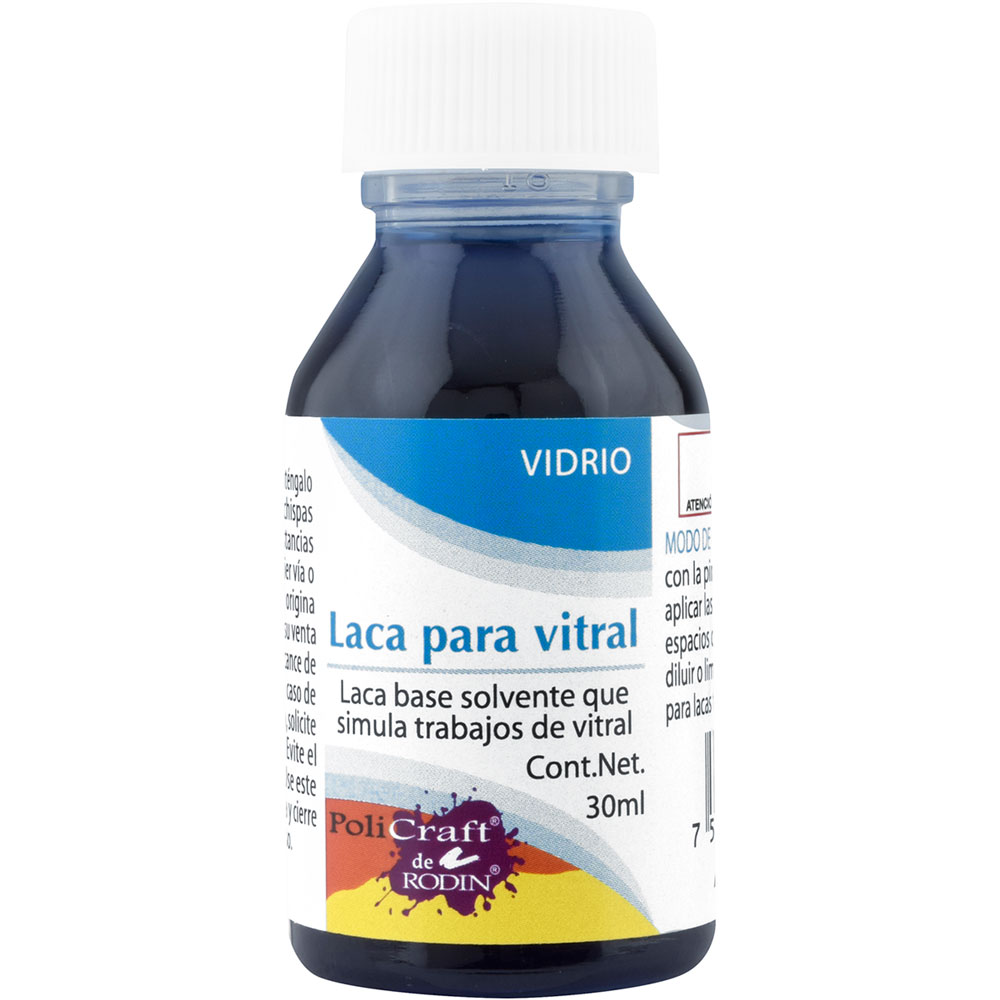 Pintura para Vitral Rodin Lisa 30ml Azul Claro | Papelería Lumen