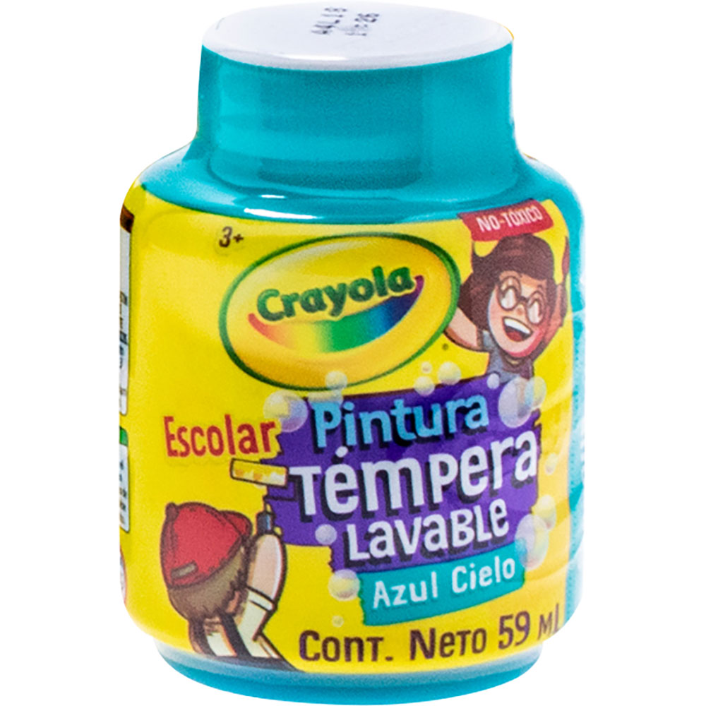 Pintura Témpera Crayola Azul Cielo | Papelería Lumen