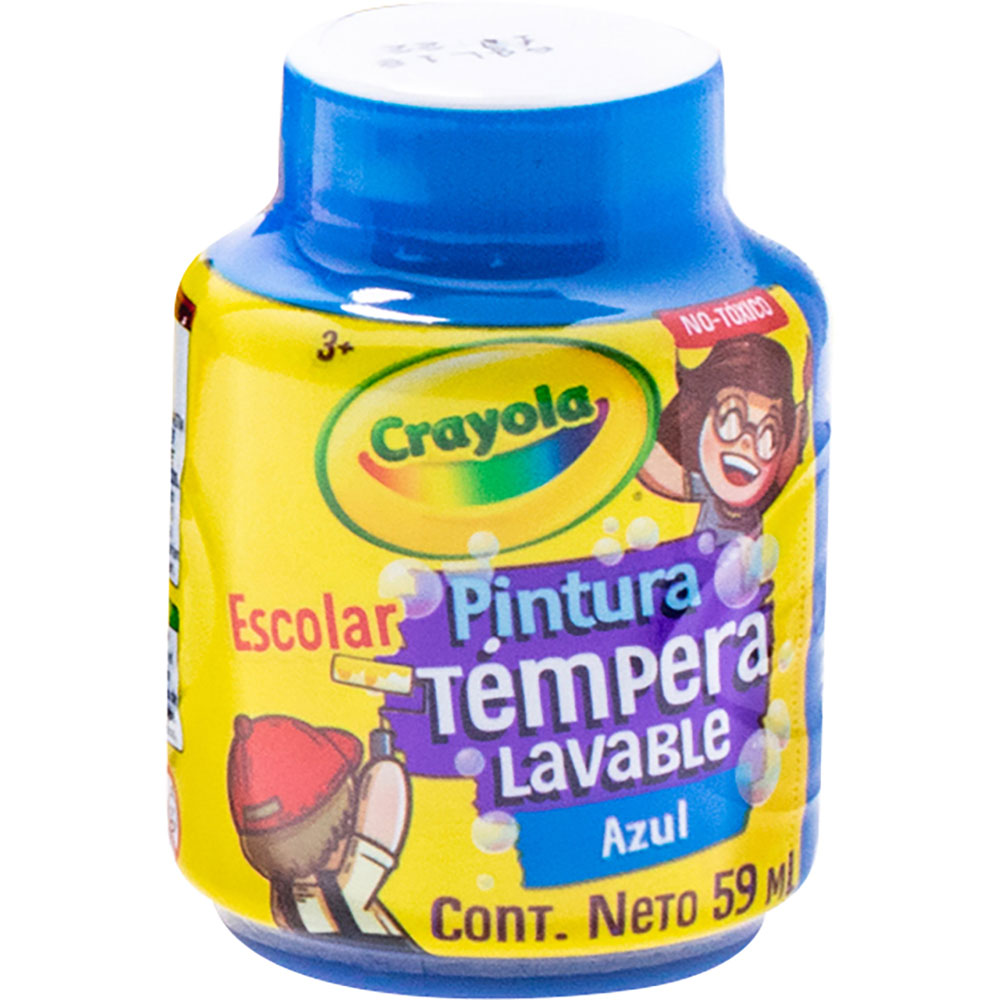 Pintura Témpera Crayola Azul | Papelería Lumen