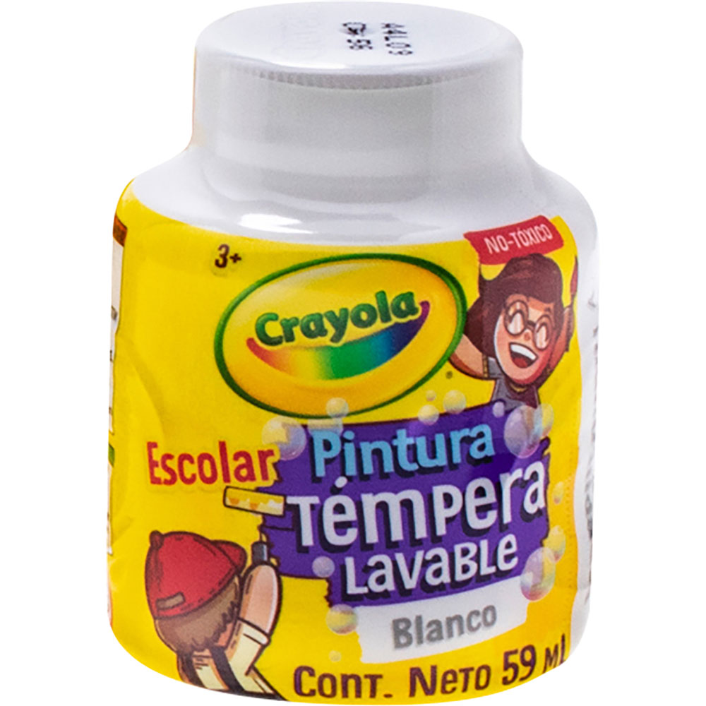 Pintura Témpera Crayola Blanco | Papelería Lumen