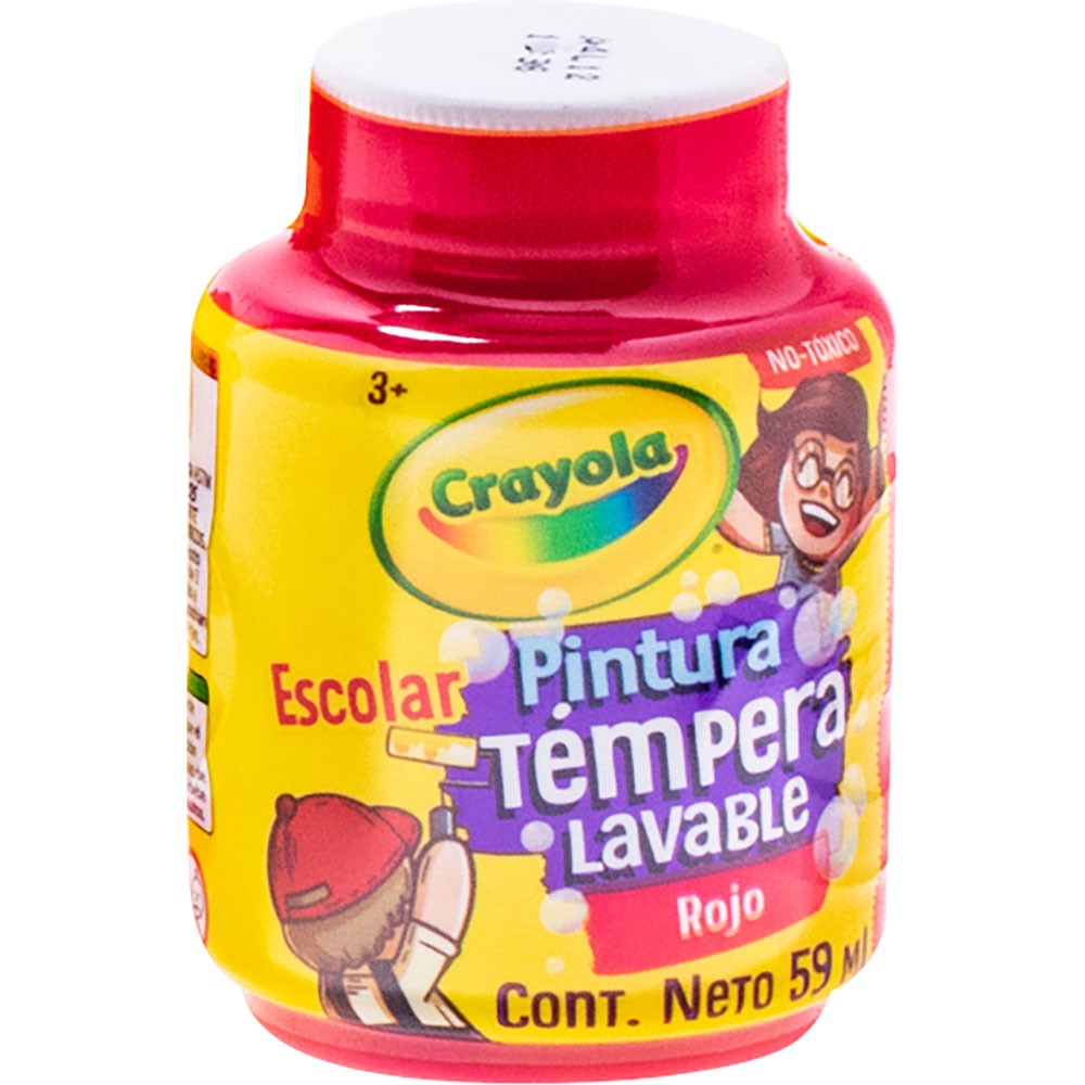 Pintura Témpera Crayola Rojo | Papelería Lumen
