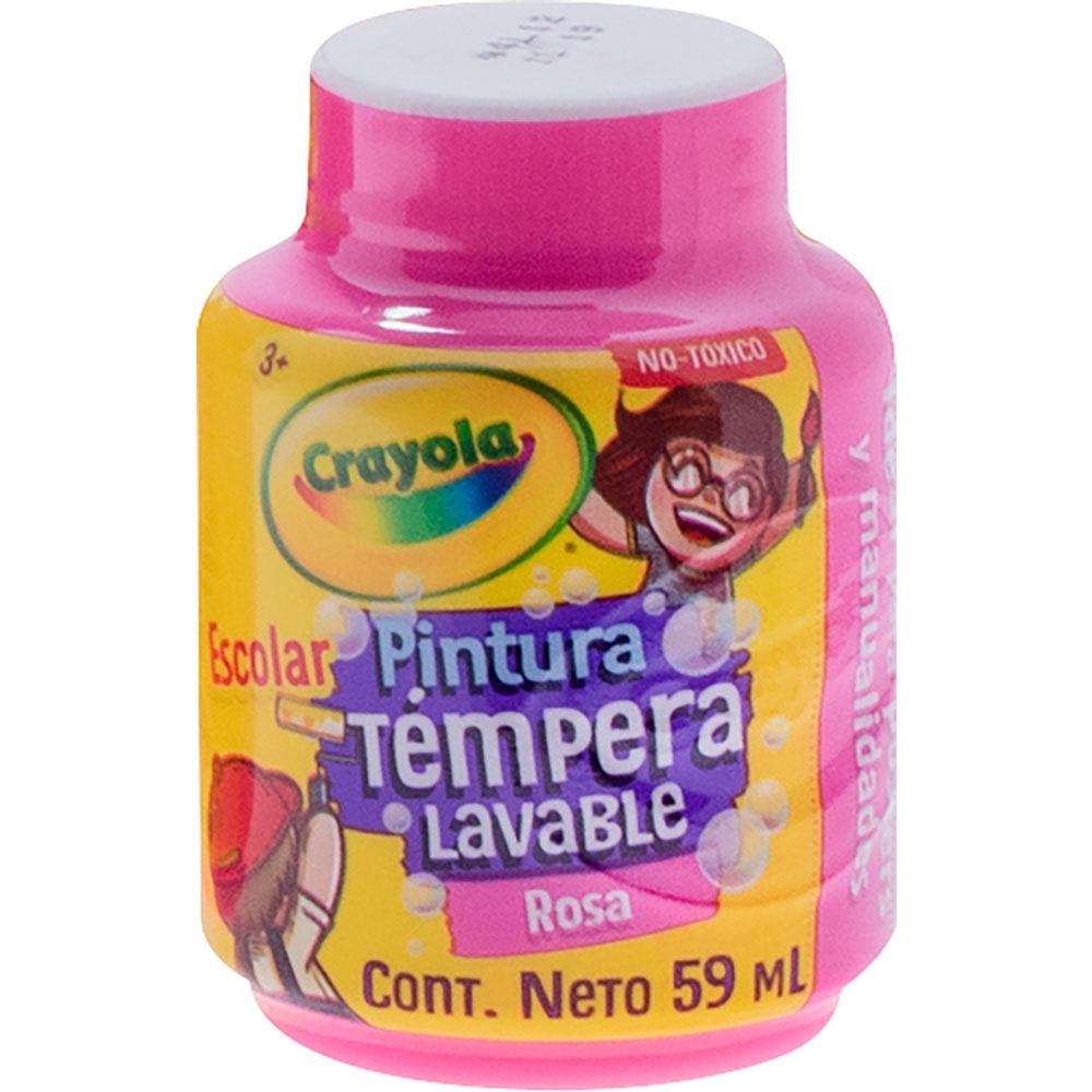Pintura Témpera Crayola Rosa | Papelería Lumen