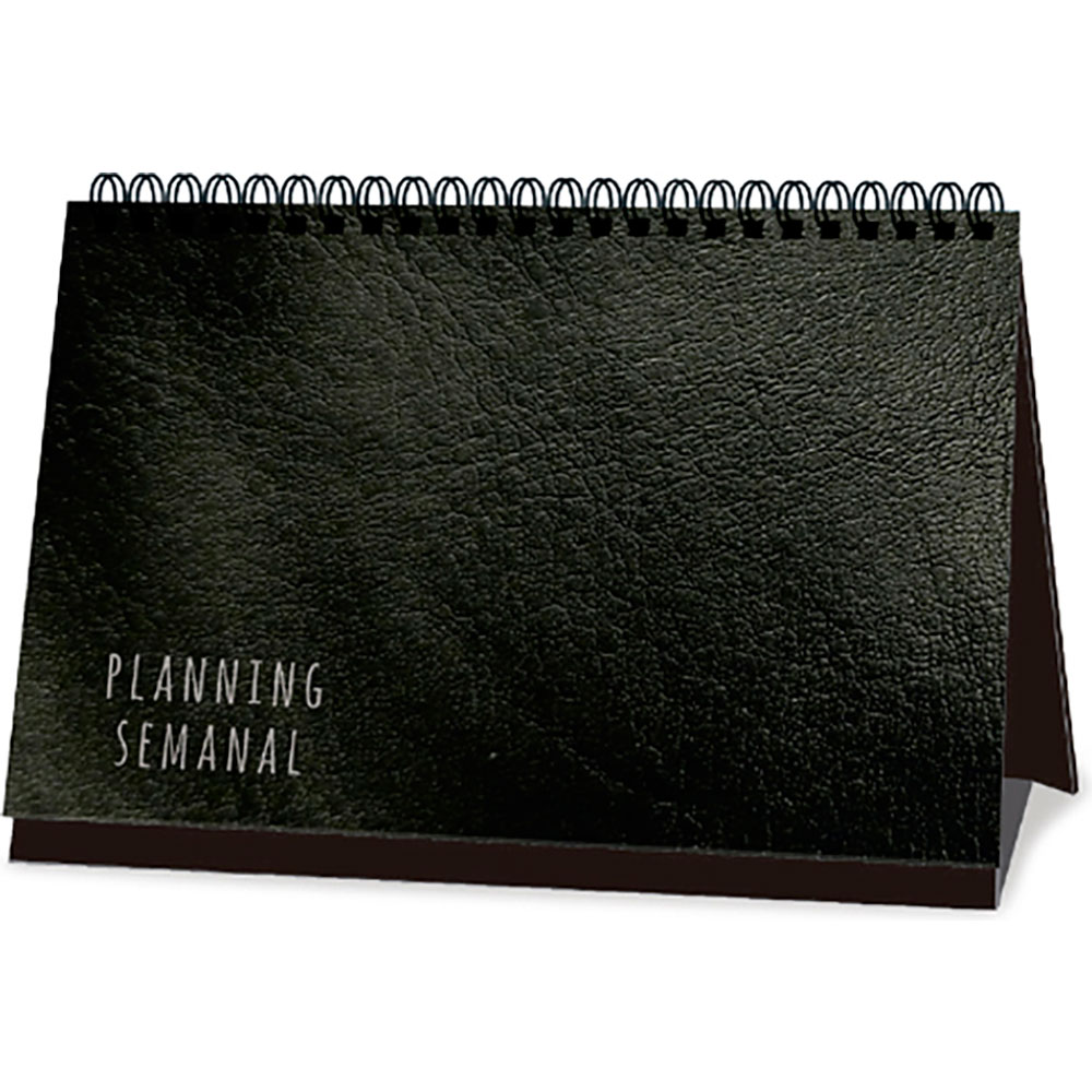 Planeador Senfort semanal Perpetuo negro | Papelería Lumen