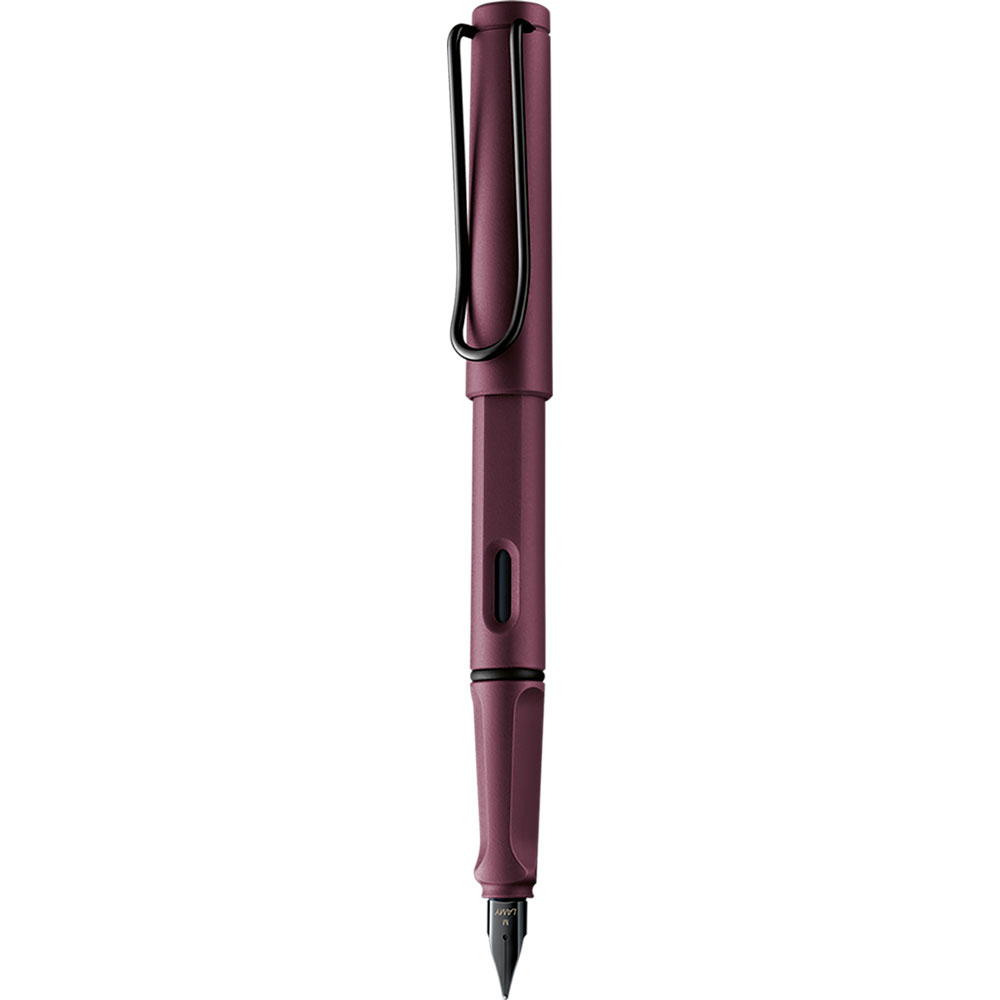 Pluma Fuente Fina Lamy 20Scm Safari Plastico Scarlet Azul