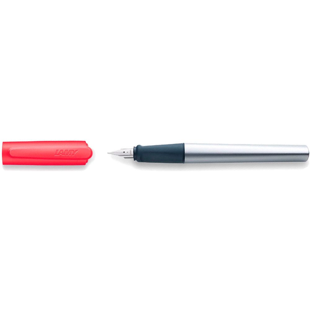 Pluma Fuente Fina Lamy 91M Nexx Aluminio/Neon Coral M Azul | Lumen