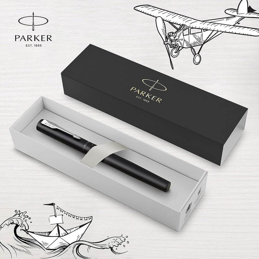 Pluma Fuente Fina Parker Vector xl Black Punto Fino negro | Papelería Lumen