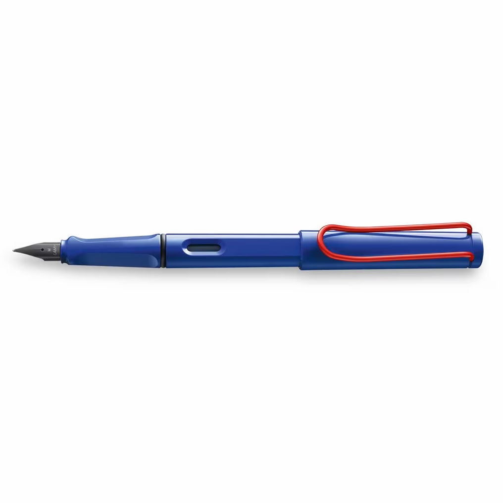 Pluma Fuente Lamy Safari Plast Azul/Rojo | Papelería Lumen