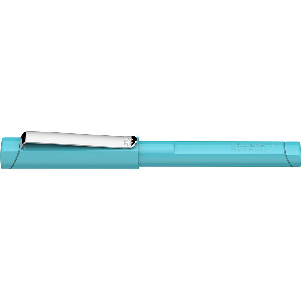Pluma fuente Schneider base turqueza | Papelería Lumen