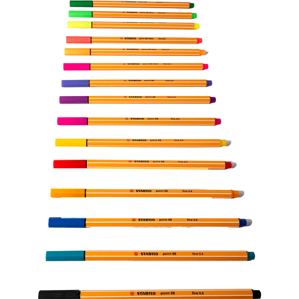 PLUMONES STABILO 8815-1 POINT 88 NEÓN CON 15 | Stabilo | Escolar ...