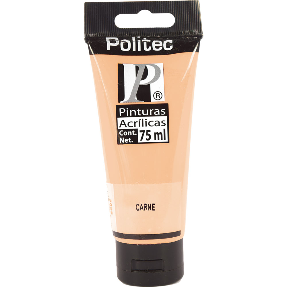 Pintura Acrílica Politec Carne L/300 75 ML | Papelería Lumen