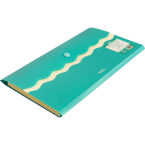 Portadocumentos Kiel Plastico Media carta 6 Divisiones verde ...