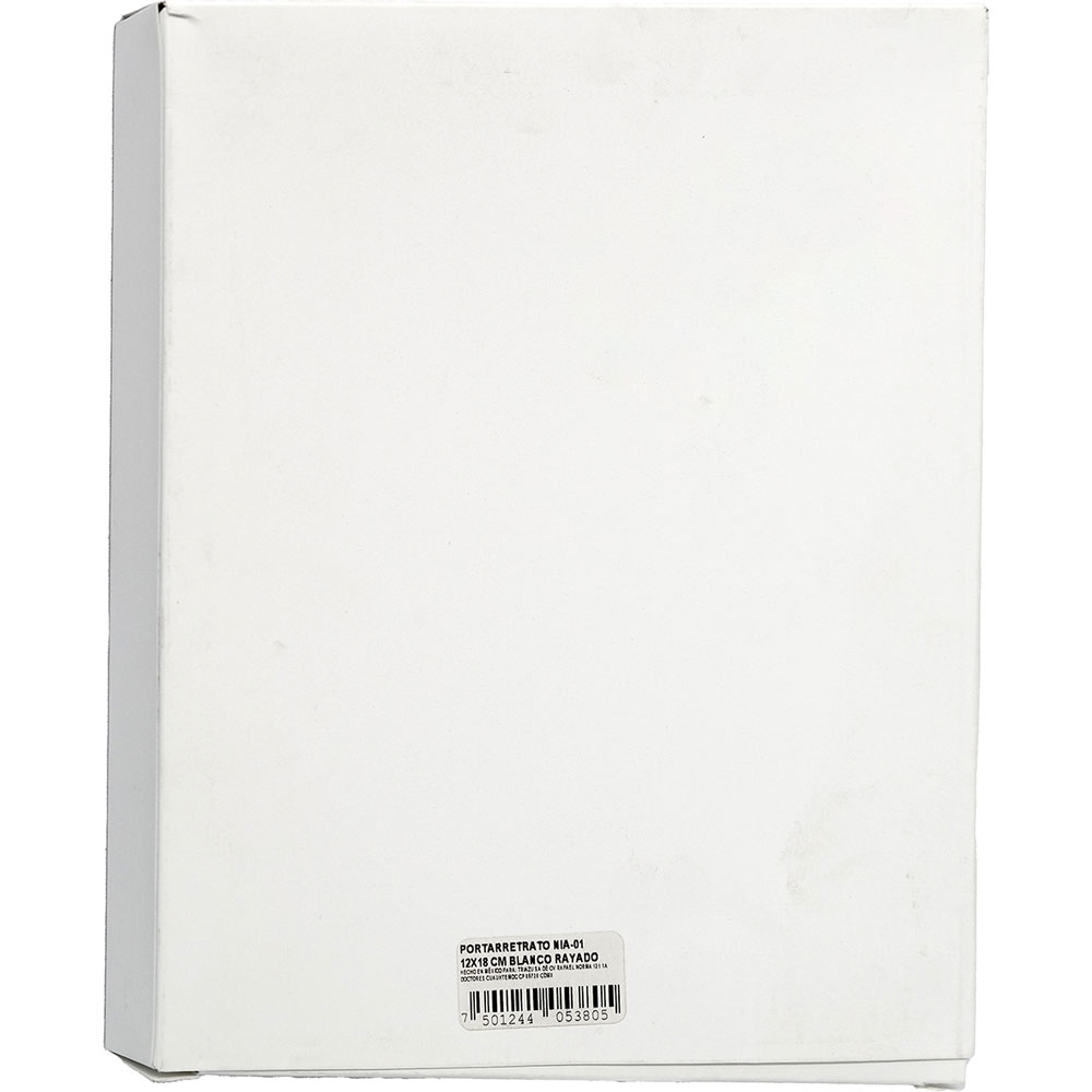 Portaretrato Triazu 01 blanco Rayado 22x175cm