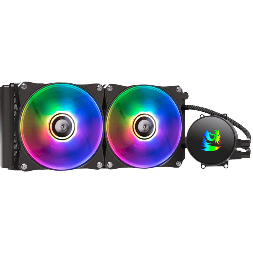 Cooler Redragon Effect X Rgb Dual Agua Negro | Lumen
