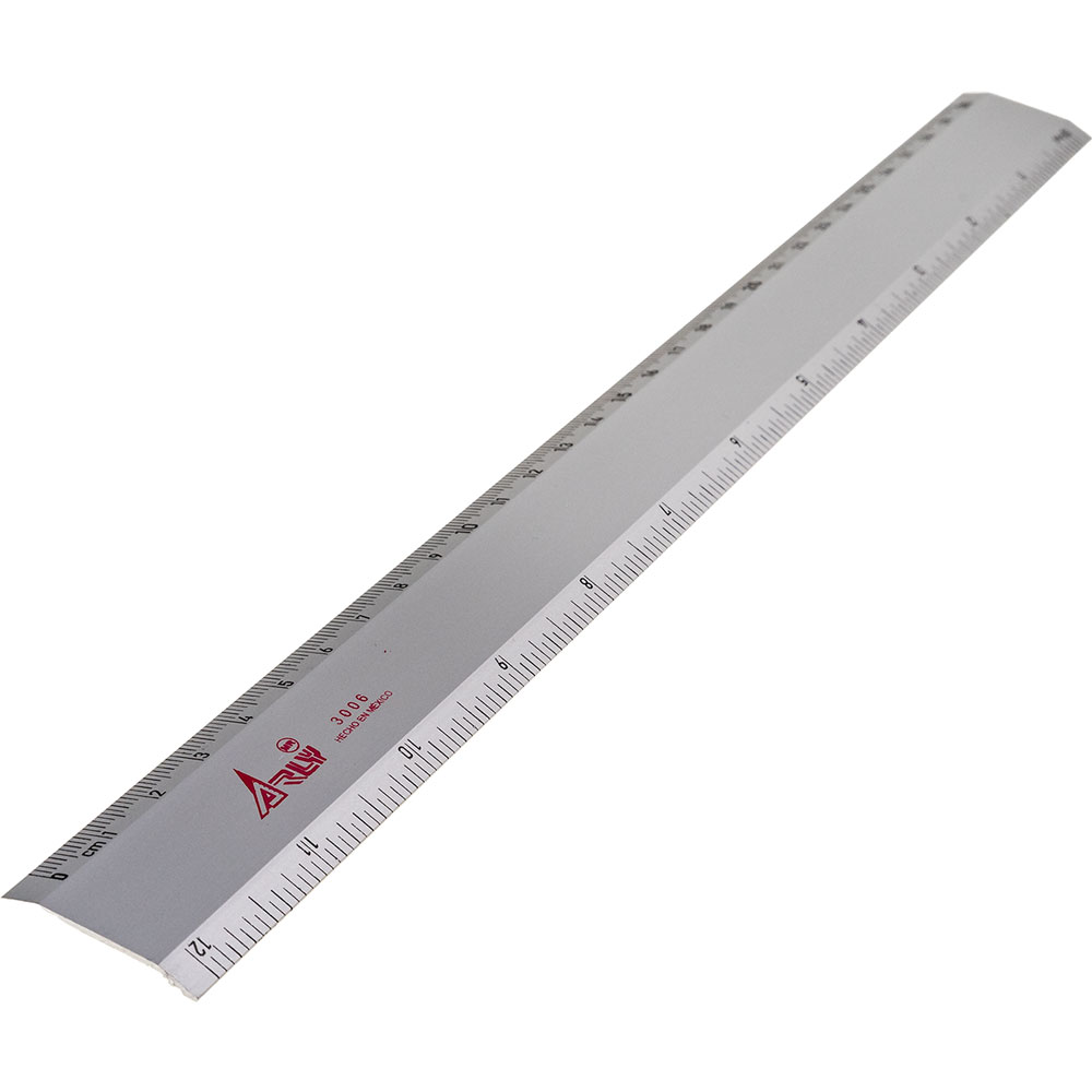 Regla de aluminio Arly 3006 de 30 cm | Lumen