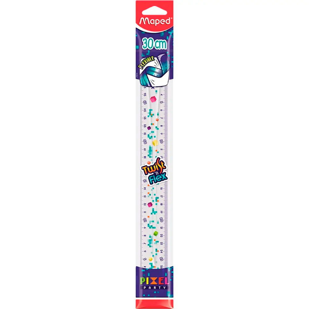Regla Escolar Maped 279318 Pixel Twistnflex 30Cm | Lumen